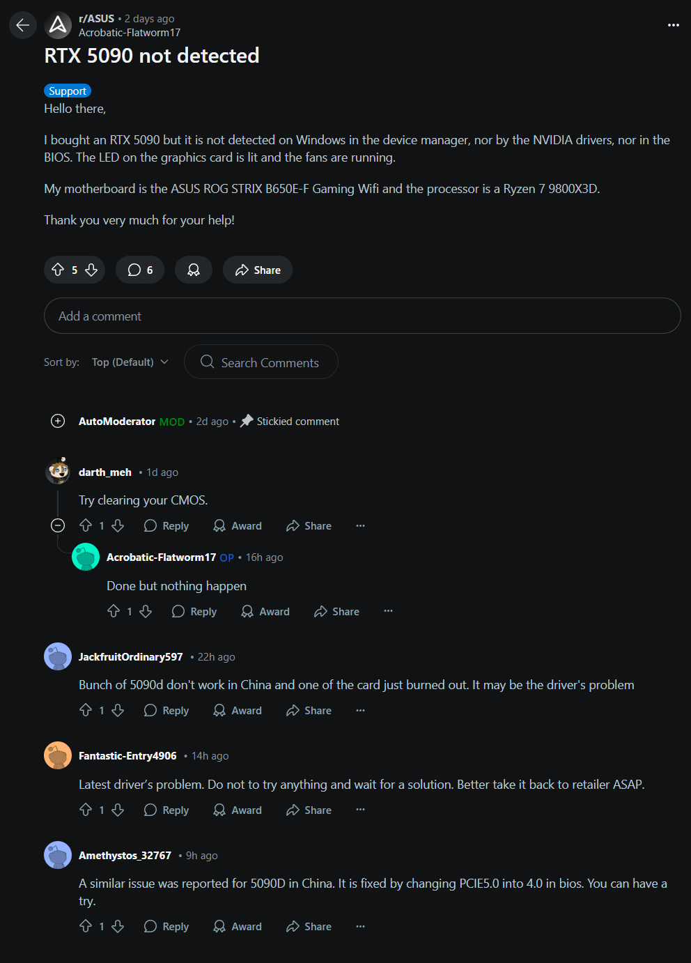 Some NVIDIA GeForce RTX 5090 & 5090D GPUs Were Bricked - Hardware Busters